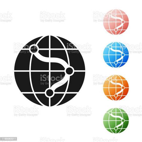 흰색 배경에 격리 된 지구 아이콘에 검은 위치입니다 세계 또는 지구 기호입니다 다채로운 아이콘을 설정합니다 벡터 일러스트레이션 0명에 대한 스톡 벡터 아트 및 기타 이미지