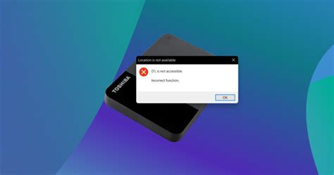 How To Fix Drive Is Not Accessible Incorrect Function Error