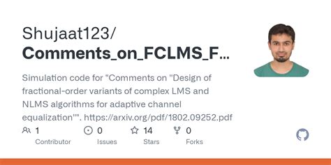 Github Shujaat123commentsonfclmsfnlms Simulation Code For Comments On Design Of