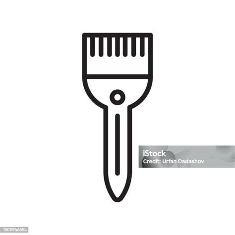 페인트 브러시 아이콘 벡터 기호 및 백색 Backgr에 고립 된 기호 가사 집안일에 대한 스톡 벡터 아트 및 기타 이미지 가사 집안일 공예 디자인 Istock