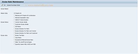 J ID SAP Tcode Rate Maint Amend Open Po S So S