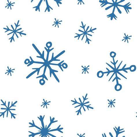 Simple Snowflakes Pattern
