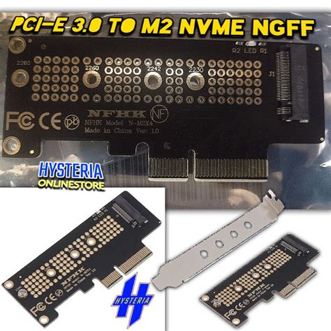 Jual Pcie Adapter X Ssd M Nvme M Key To Pcie Expansion Card Pcie To Ssd M Nvme Shopee