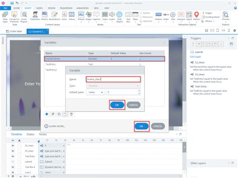 character limit for dynamic text entry fields in storyline