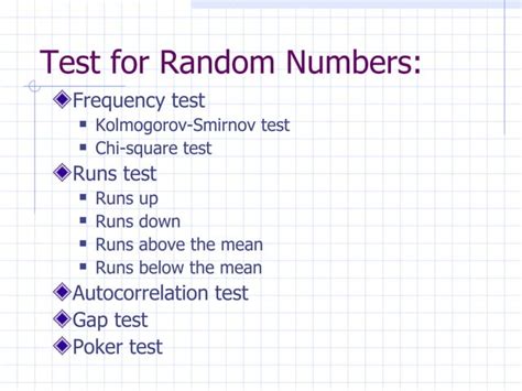 Random Number Generation Ppt