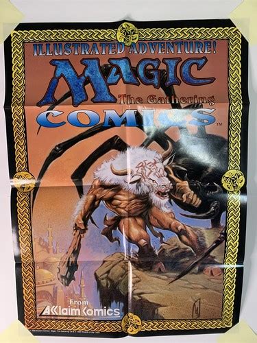 Magic The Gathering Comics Poster Acclaim 1995 Store Promotional Never