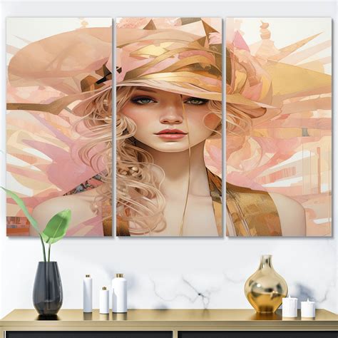 Red Barrel Studio® Art Nouveau Retro Beauty Timeless Elegance On Canvas