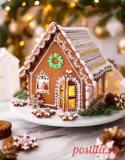 Готовим праздничный пряничный домик Кулинарные рецепты Постила