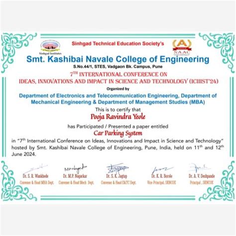 Pooja Yeole On Linkedin Innovation Technology Conference Electronicsandtelecommunication