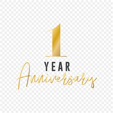 1 Year Anniversary Vector Art Png 1 Year Anniversary Celebration Png