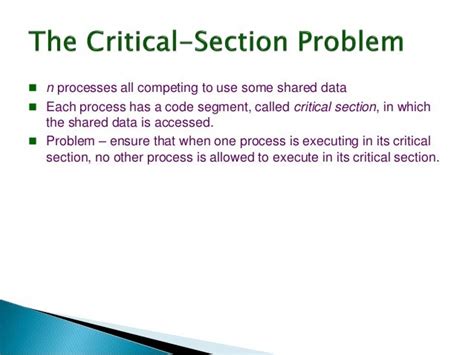 Operating System Critical Section