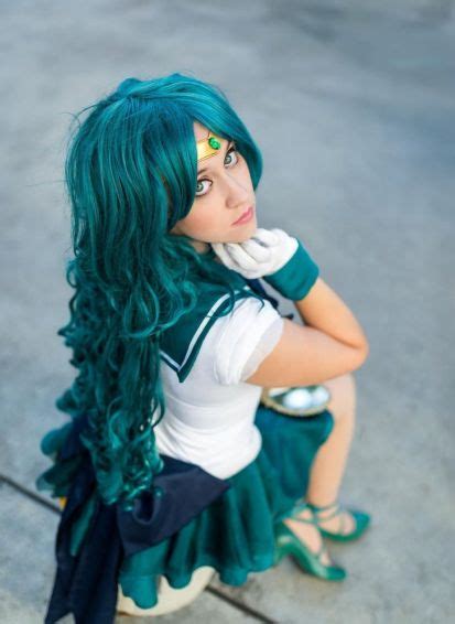 Green Hair Cosplay Hair Sailor Moon Cosplay Sailor Neptune Cosplay