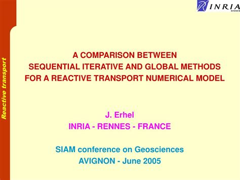 ppt a comparison between sequential iterative and global methods