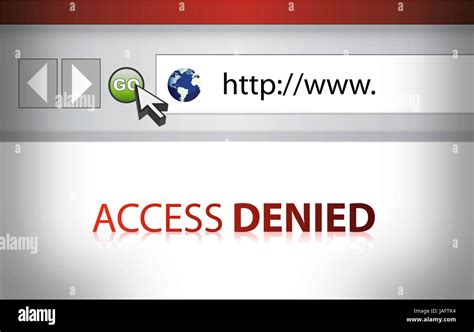 Website Access Denied Illustration Design Stock Photo Alamy