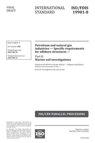 ISO FDIS 19901 8 2023 Petroleum And Natural Gas Industries Specific Requirements For