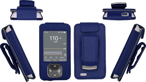 Classic Pouch With Belt Clip For Dexcom G7 Receiver Vertical2 Black Health