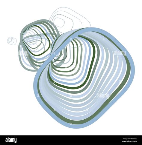 Geometric Conceptual Background Rounded Rectangle Pattern For Design Vector Illustration