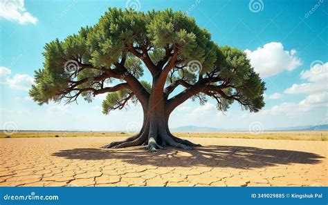 Massive Ancient Banyan Tree With Complex Joined Trunks And Branches In