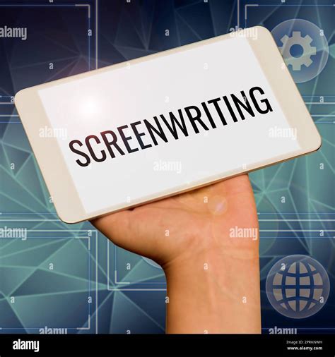 Conceptual Display Screenwriting Word Written On The Art And Craft Of