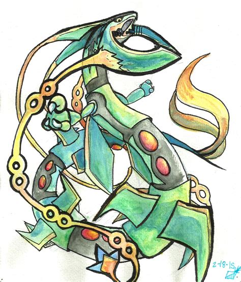 Mega Rayquaza By Cruddi On Deviantart