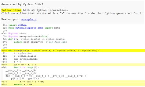 Faster Code Via Static Typing — Cython 320a0 Documentation