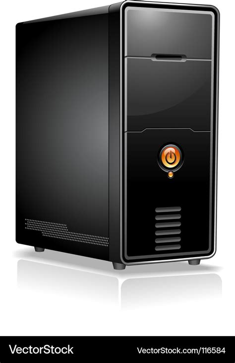 Computer Case Royalty Free Vector Image VectorStock