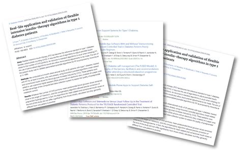 Diabetes Type 1 Patients Real Life Application And Validation Of Flexible Intensive Insulin