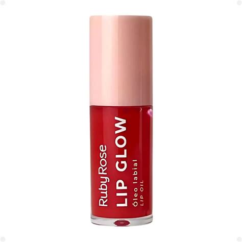 Óleo Labial Ruby Rose Lip Glow Eletric Red Hb L6502 1 Droga Raia Droga Raia