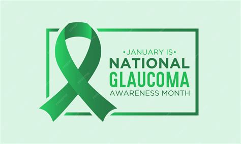 Premium Vector National Glaucoma Awareness Month Is Observed Every