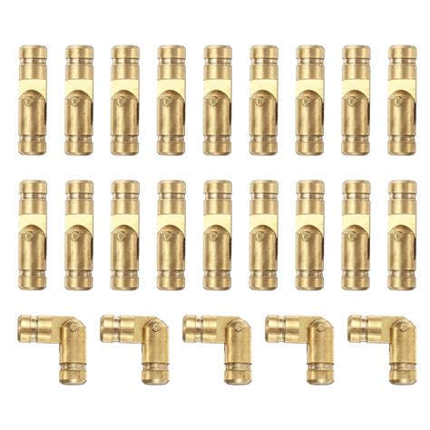 50pcs Invisible Barrel Hinges 4x15mm Brass Concealed Hinge For Jewelry