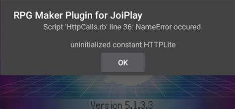 Does Someone Know How To Fix This Rpg Maker Plugin For Joiplay Script Callsrb Line 36