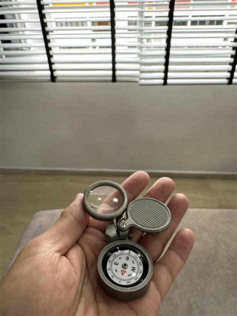 Loki Nav Titanium Tool Compass 12× Loupe And Survival 3 In 1 Cap