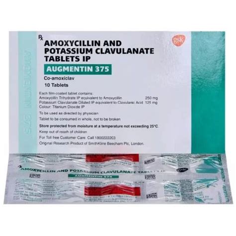Augmentin 375mg Tablet At Rs 500 Box Augmentin Tablet In Nagpur Id 2854398822088