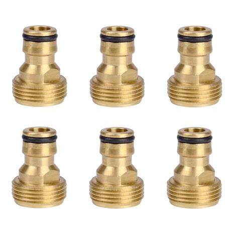 6 Pieces Brass Male Thread Hose Nozzle Quick Connect