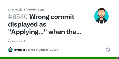Wrong Commit Displayed As Applying When There Is A Conflict