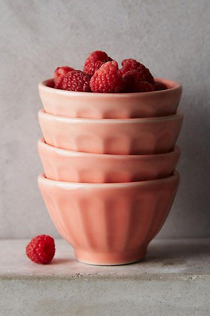 Anthropologie Mini Latte Bowls Set Of 4 Bowl Pink Bowls Food Ts