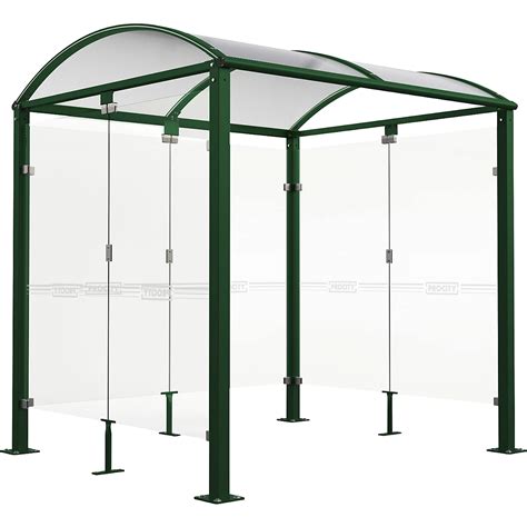 Procity Bicycle Shelter With Glass Standard Model Extension With 2 Side Panels Kaiser Kraft