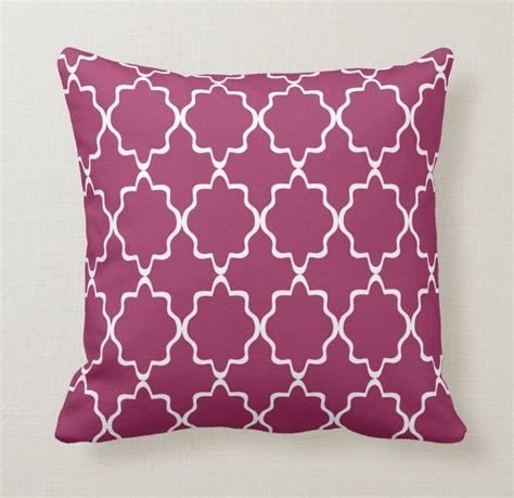 Burgundy Throw Pillow Mix And Match Indoor Outdoor Cushion Etsy