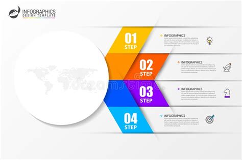 Infographic Design Template Creative Concept With 4 Steps Can Be Used For Workflow Layout