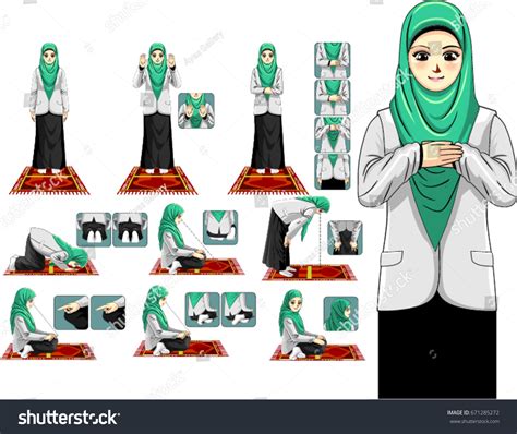 Muslim Prayer Steps