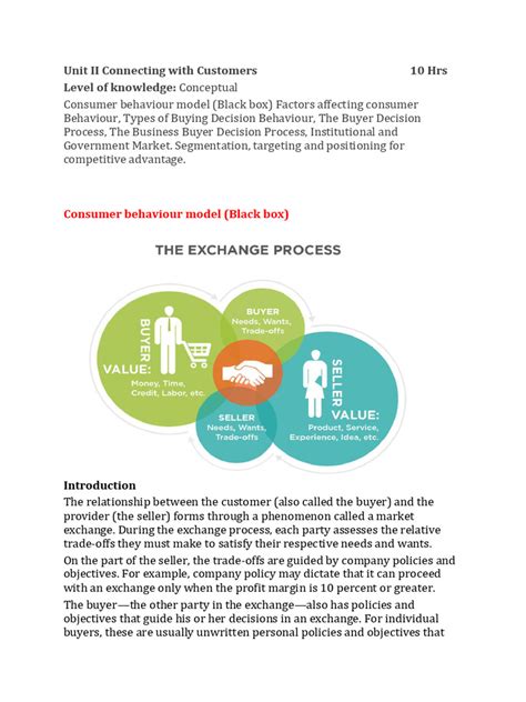Unit Ii Pdf Market Segmentation Consumer Behaviour
