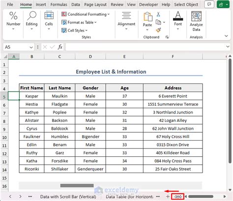 How To Show Horizontal Scrollbar In Excel At Brian Christensen Blog