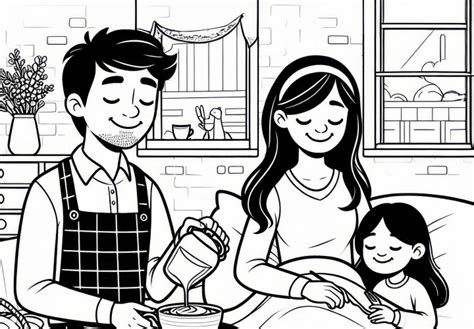 Gran Corazón Para Mamá En El Día De La Madre Dibujo Para Colorear