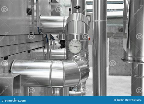 Hvac Pipes Heating Ventilation Air Conditioning And Cooling System