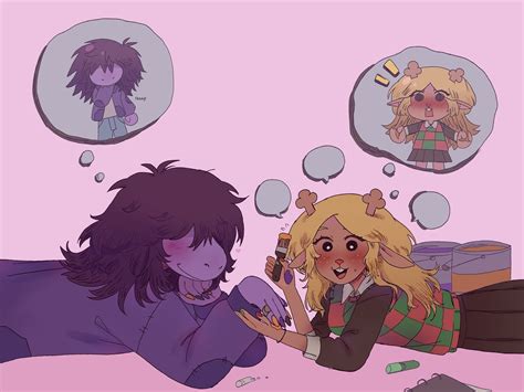 Susie And Noelle Holiday Deltarune Drawn By Aubergieine Danbooru