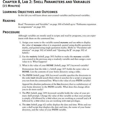 300 Chapter 8 The Bourne Again Shell Bash And