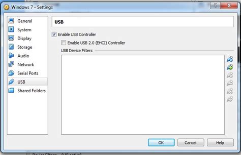 Usb Settings Oracle Virtualbox