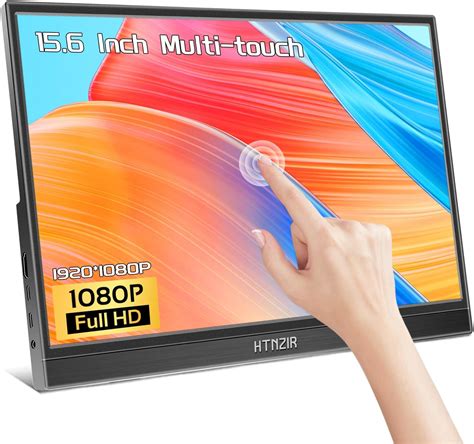 Portable Monitor Touchscreen Inch FHD IPS Touch Screen USB C HDMI Travel Monitor With