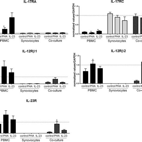 Cytokine Receptor Gene Expression In Culture With Synoviocytes Pbmcs Download Scientific