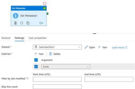 Azure Adf Getmetadata Show File Exists Even If File Is Not Present Stack Overflow